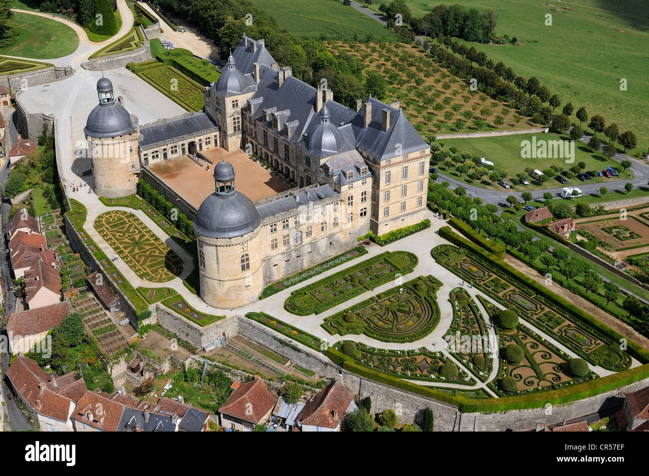 Hautefort castle perigord noir france hi-res stock photography and ...