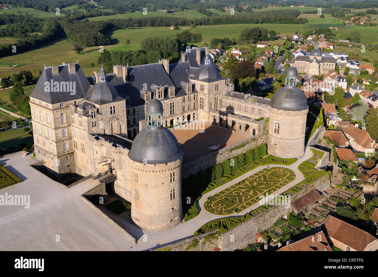 Hautefort castle perigord noir france hi-res stock photography and ...