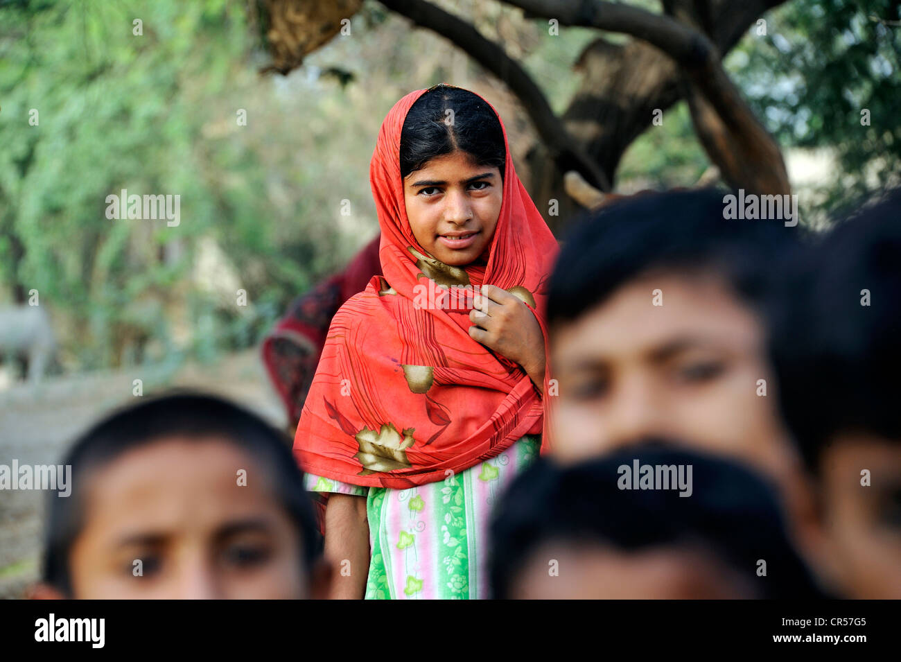 Girl, 11, village of Moza Sabgogat near Muzaffaragarh, Punjab, Pakistan ...