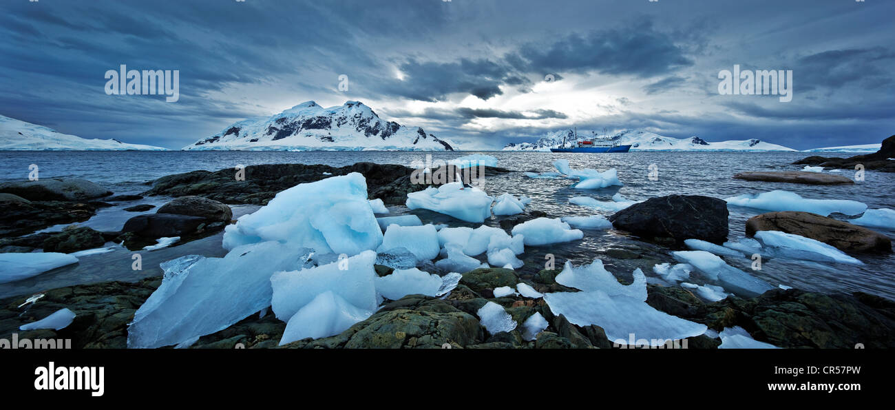 Ice and rocks, Antarctic Region, Antarctica Stock Photo - Alamy