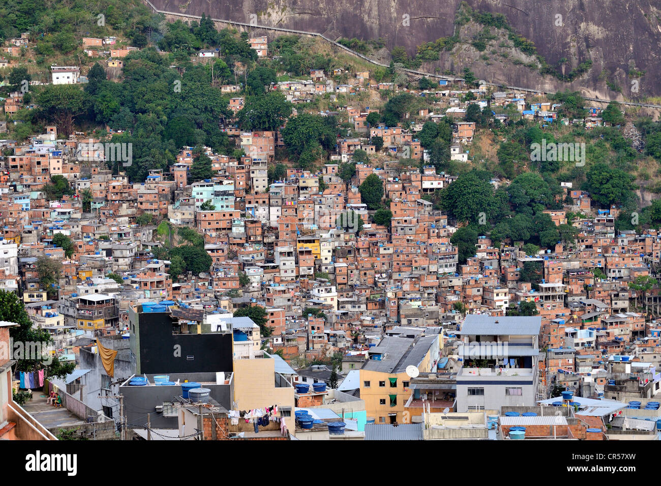 Favela, slums, Rocinha, Rio de Janeiro, Brazil, South America Stock ...