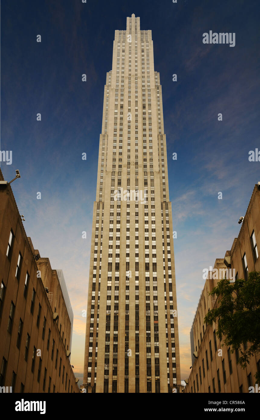 The rockefeller building historic office building hi-res stock ...
