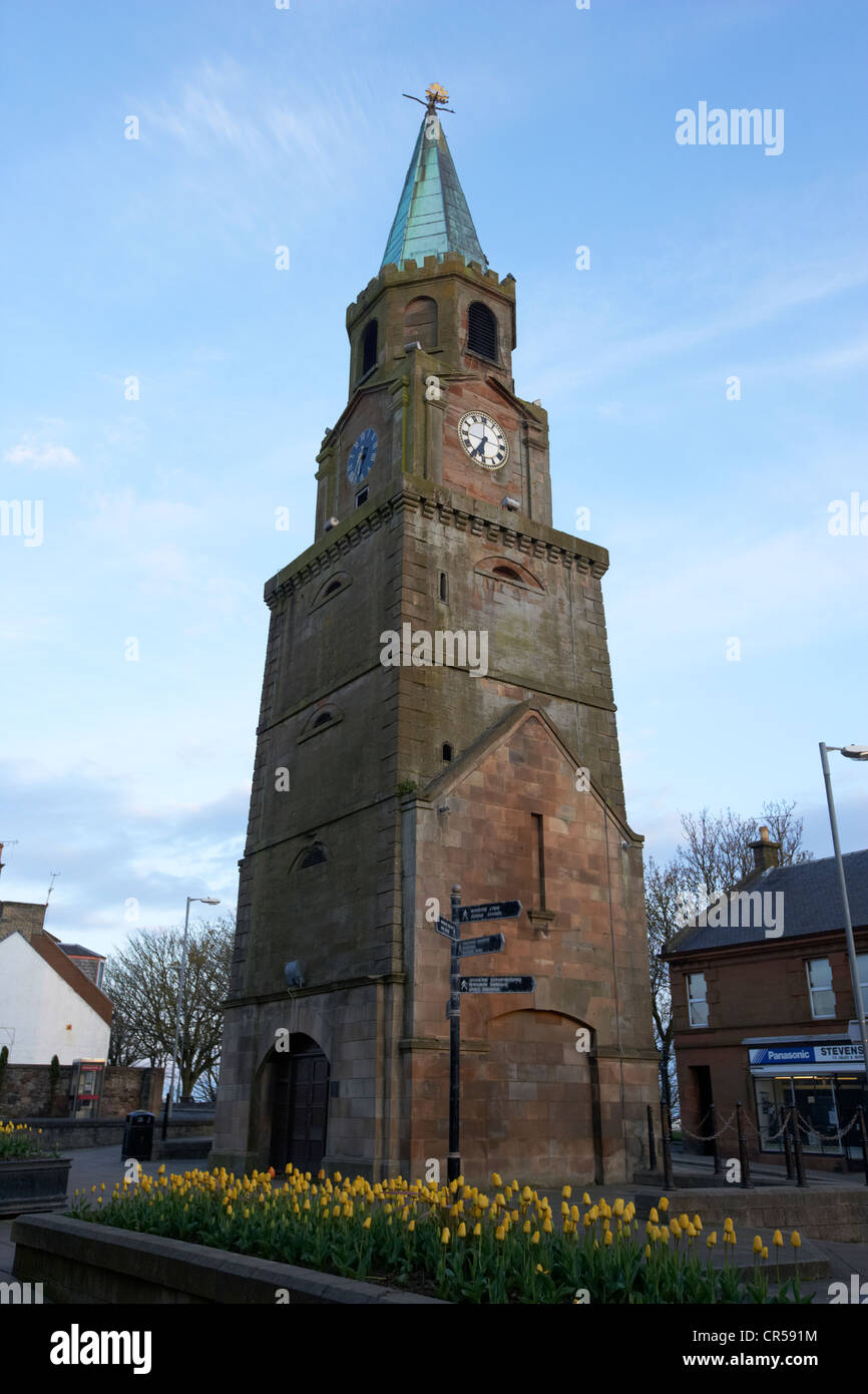 the stumpy tower former jail and tollbooth in girvan scotland uk Stock ...