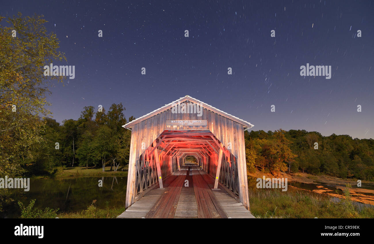 Watson mill covered bridge hi-res stock photography and images - Alamy