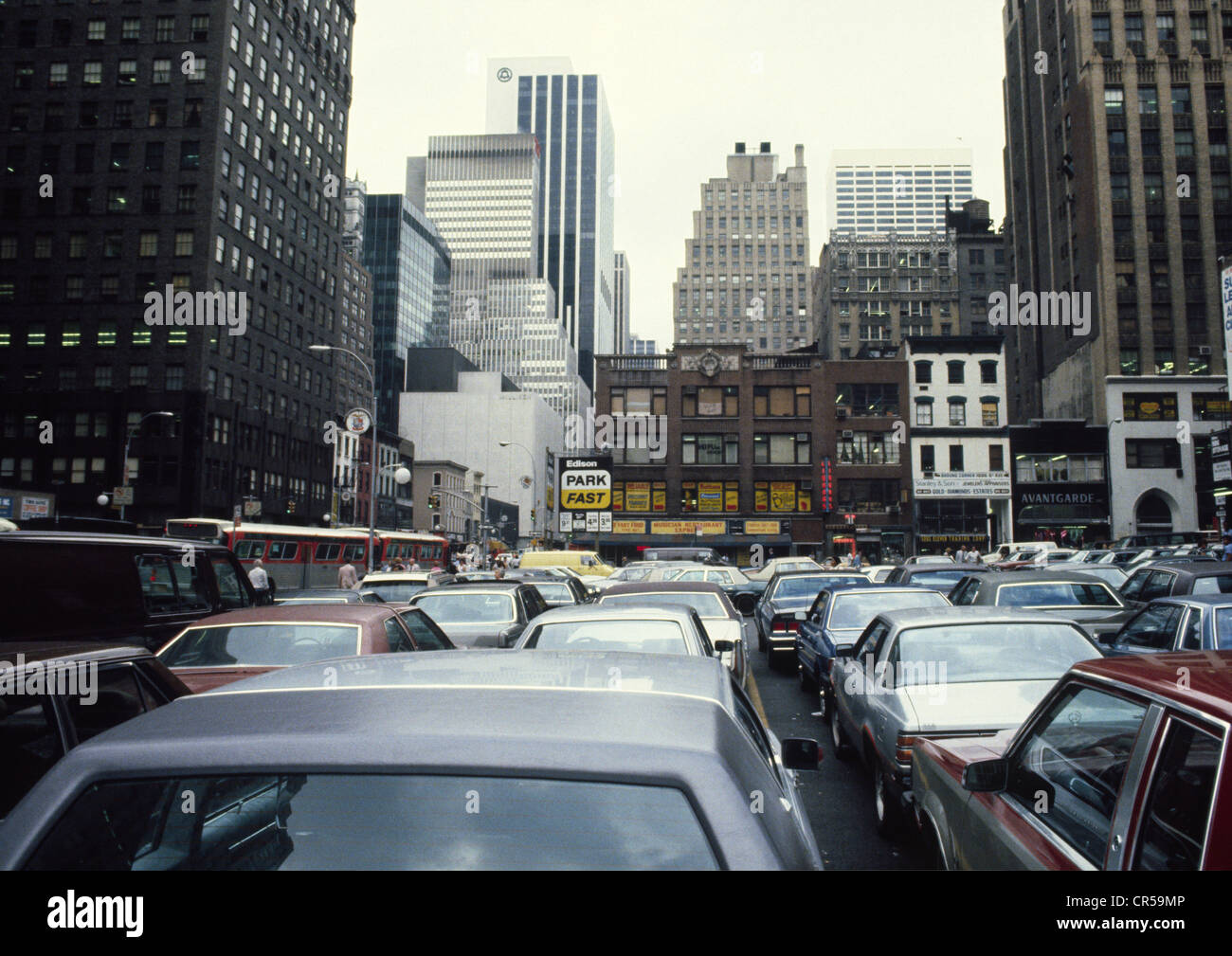 Street photo, Downtown New York, archival photo, August 1981 Stock ...