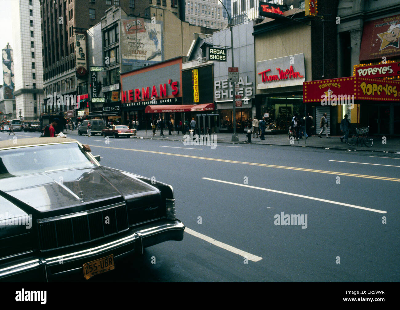 Street photo, Downtown New York, archival photo, August 1981 Stock ...