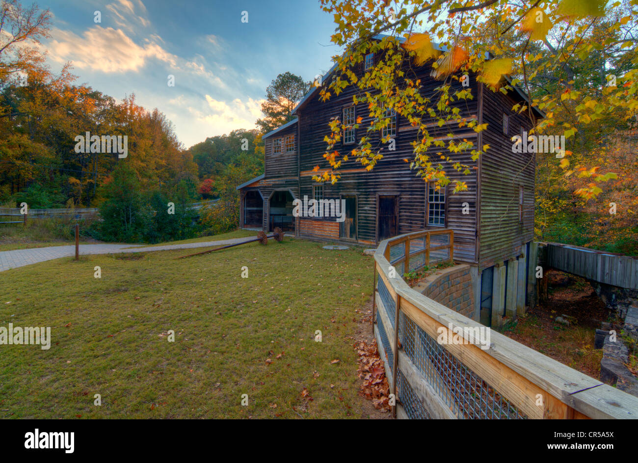 Historic Freeman Grist Mill near Atlanta, Georgia Stock Photo - Alamy