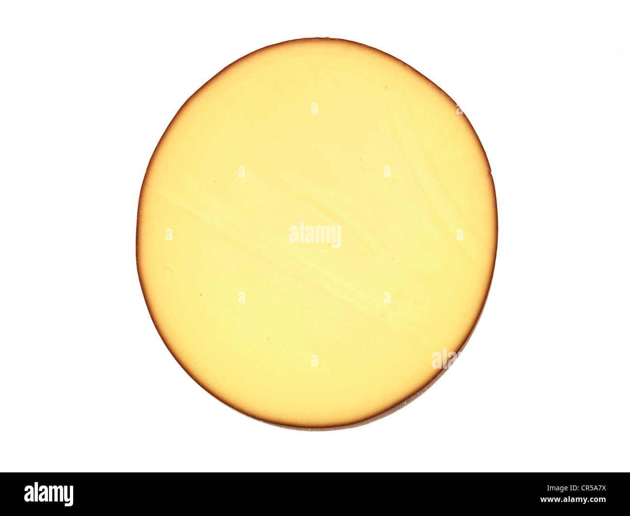 Portion Of Round Tasty Authentic Delicatessen Smoked Bavarian Cheese ...