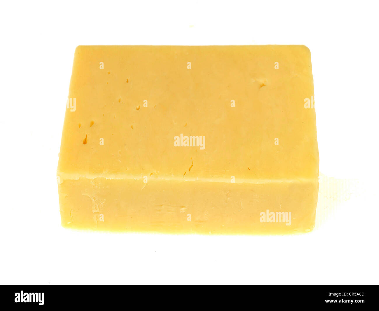 Block Of Fresh Healthy Mature Cheddar Cheese Ready To Eat Isolated ...