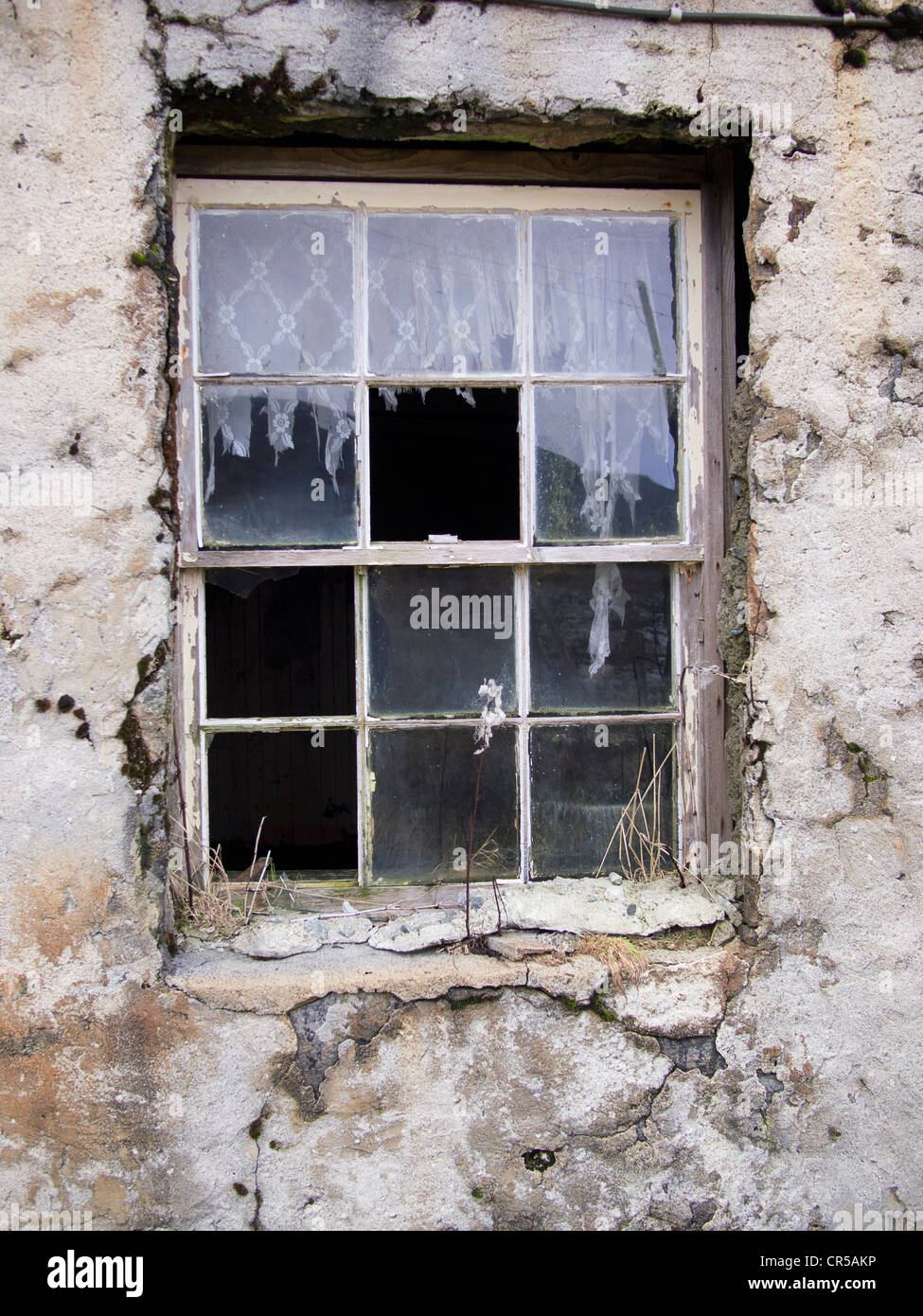 Missing Window Panes, Isle of Harris, Scotland Stock Photo - Alamy