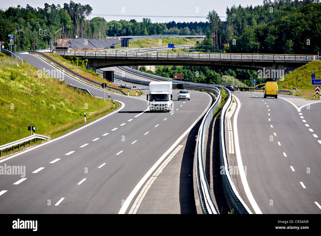 Autobahn construction hi-res stock photography and images - Alamy
