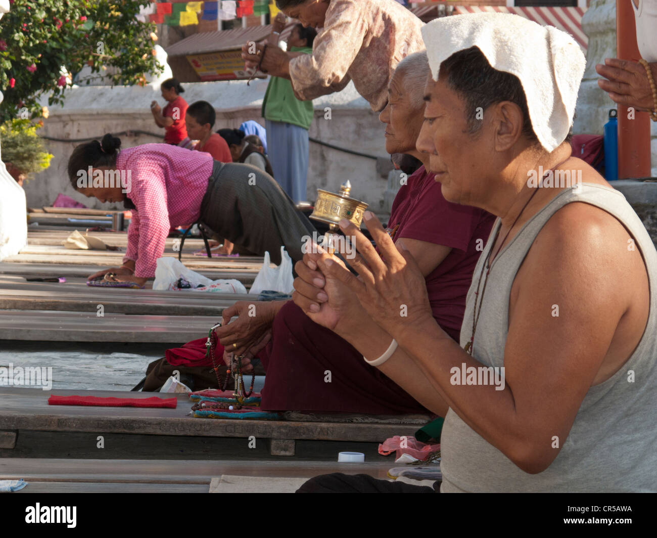Buddhist prostrations hi-res stock photography and images - Alamy
