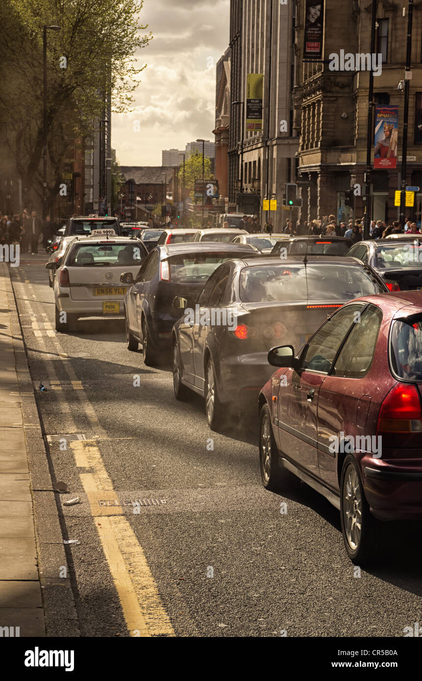 Traffic chaos in Manchester on the day that Manchester City football ...
