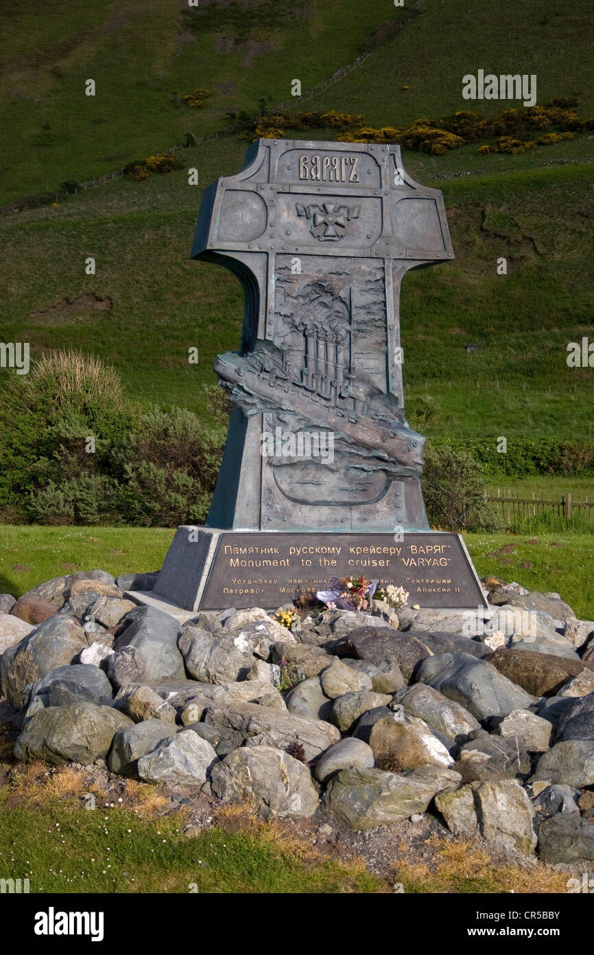 monument to the cruiser Varyag, Lendalfoot & Carlton Bay, Ayrshire ...