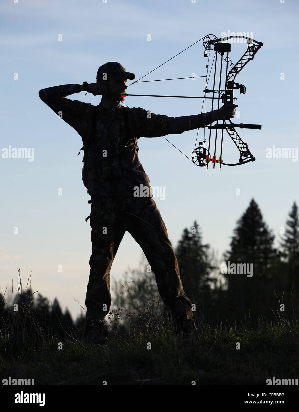 Bow Hunting Silhouette