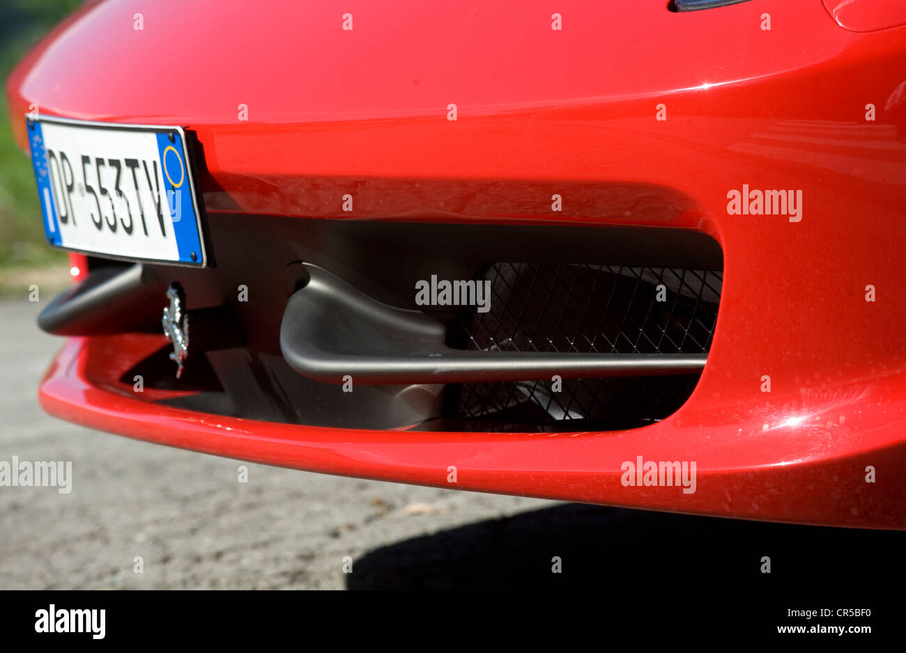 2011 Ferrari 458 Italia red Italian supercar in Modena - front whisker ...
