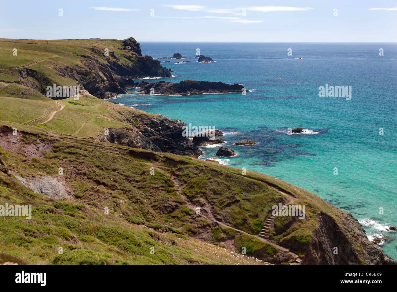 Coastline at Lizard point Stock Photo - Alamy