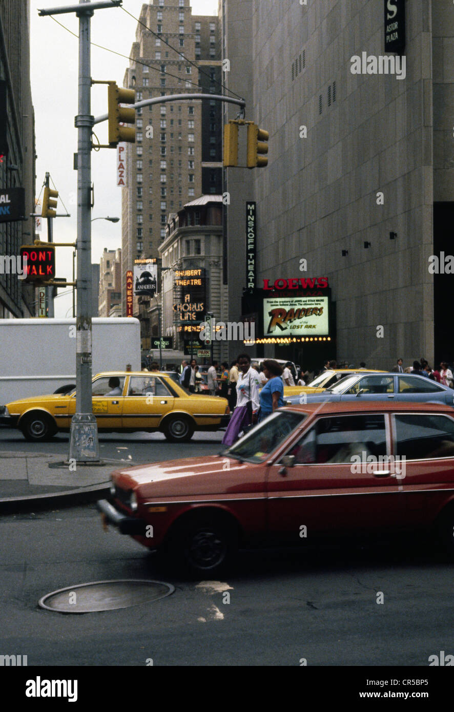 Street photo, Downtown New York, archival photo, August 1981 Stock ...
