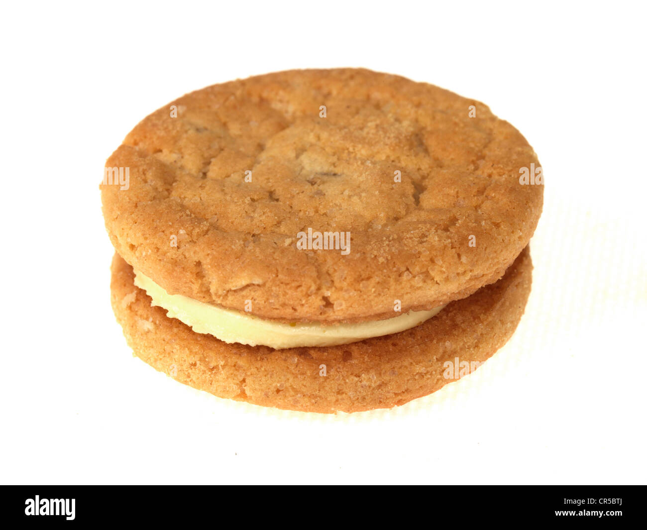 Golden Cream Biscuits Stock Photo - Alamy