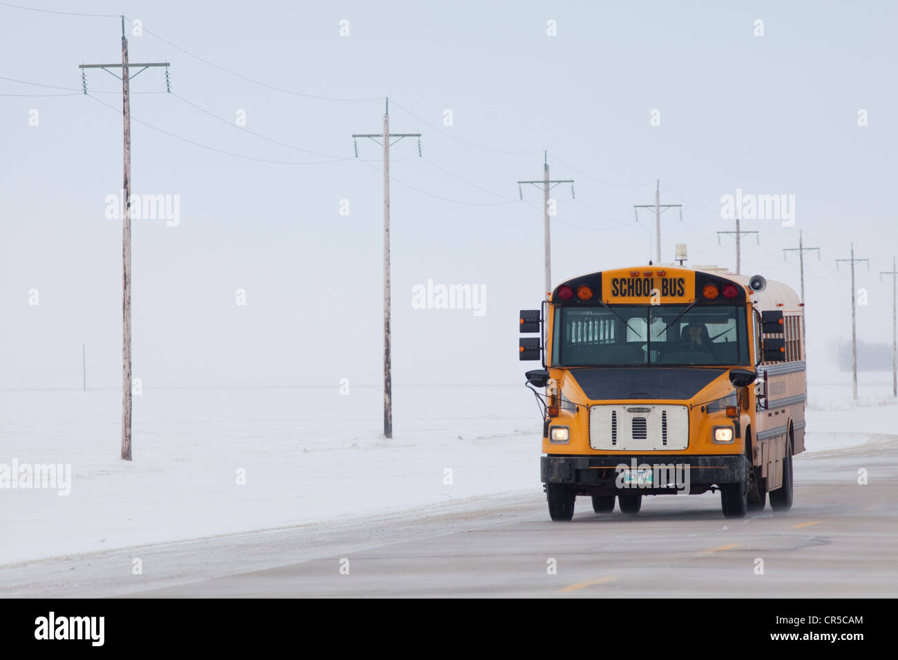 Bus snow canada hi-res stock photography and images - Alamy