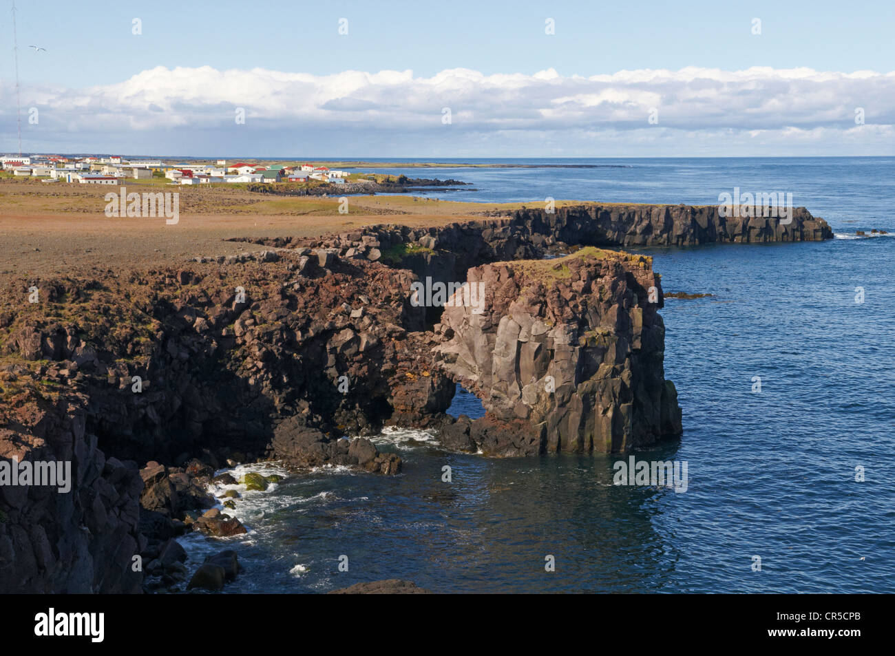 Iceland, Vesturland Region, Snaefellsnes Peninsula, Hellissandur ...