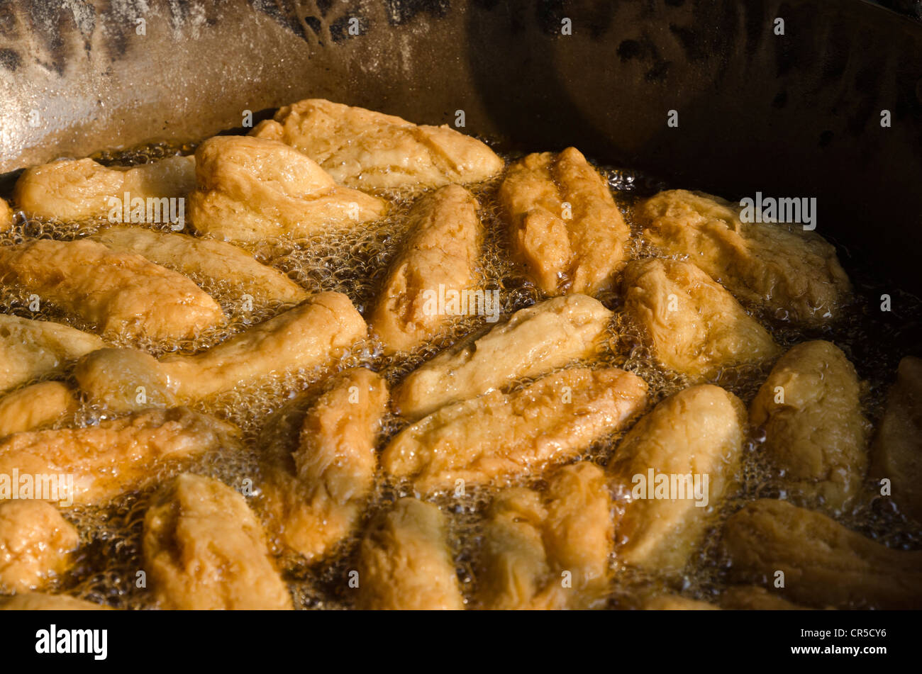 Small fried breads, a street food speciality in Kolkata, West Bengal ...