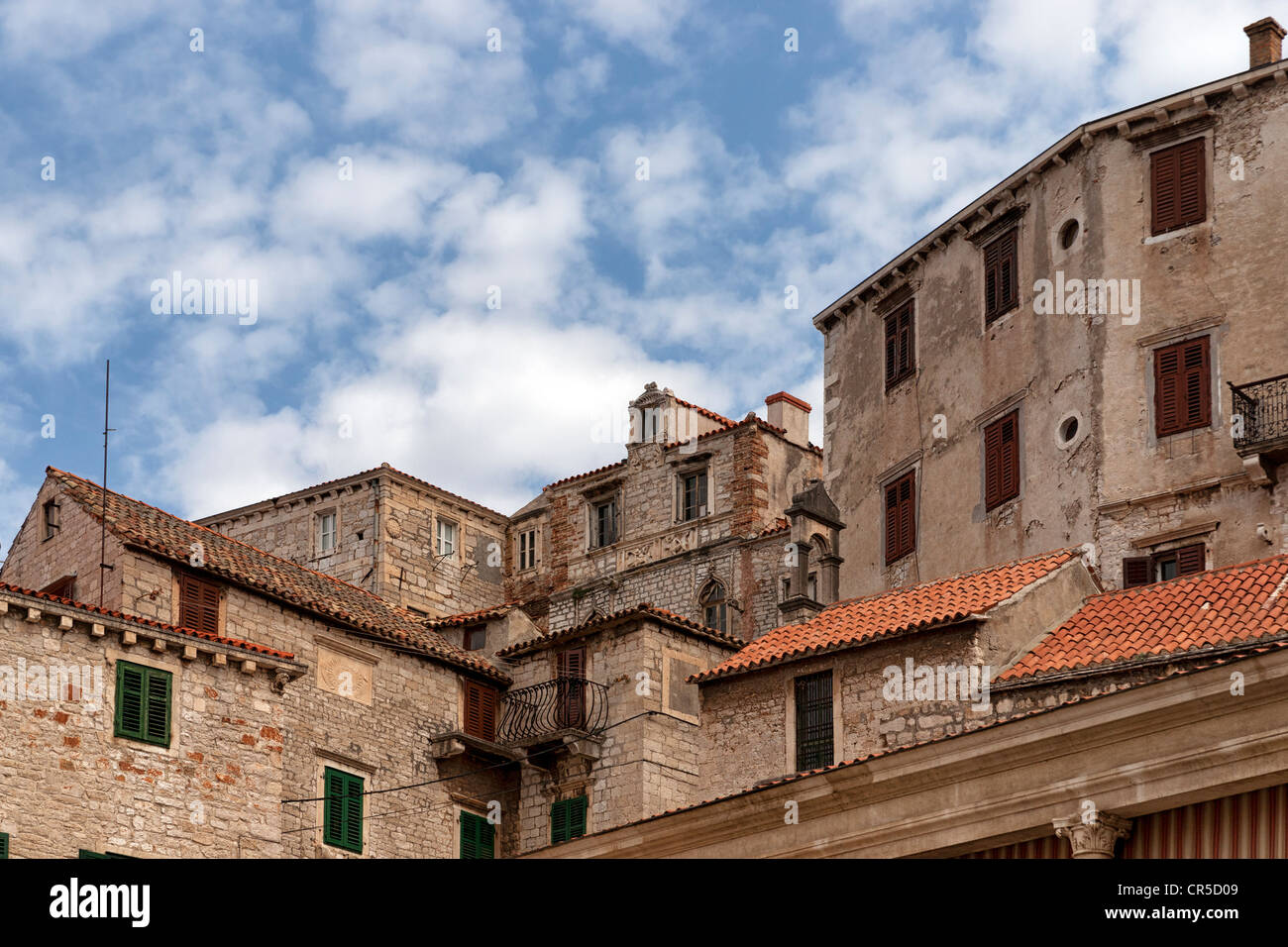 Typical traditional buildings in Šibenik Croatia Stock Photo - Alamy