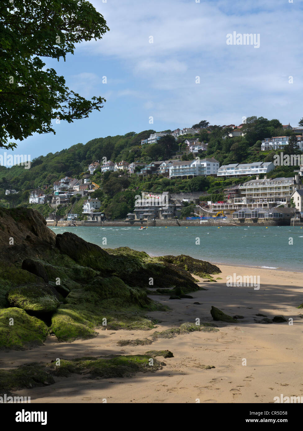 Pretty town of Salcombe on the North West side of the Kingsbridge ...