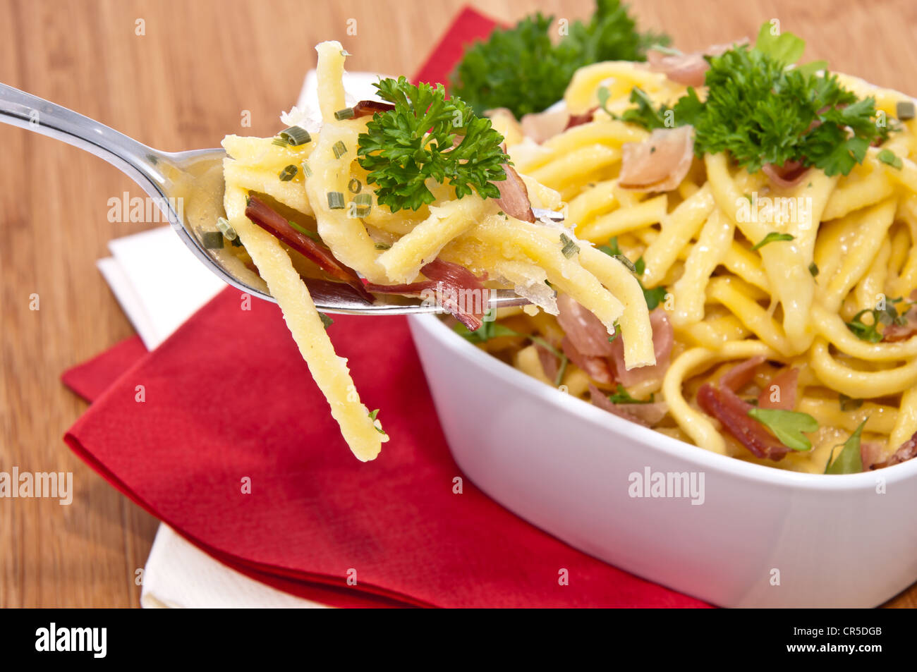 Spatzle wooden bowl hi-res stock photography and images - Alamy