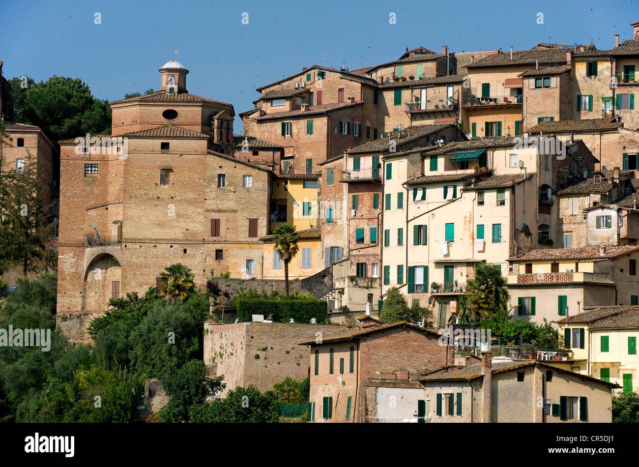 Italy, Tuscany, Sienna, historical centre UNESCO World Heritage Stock ...