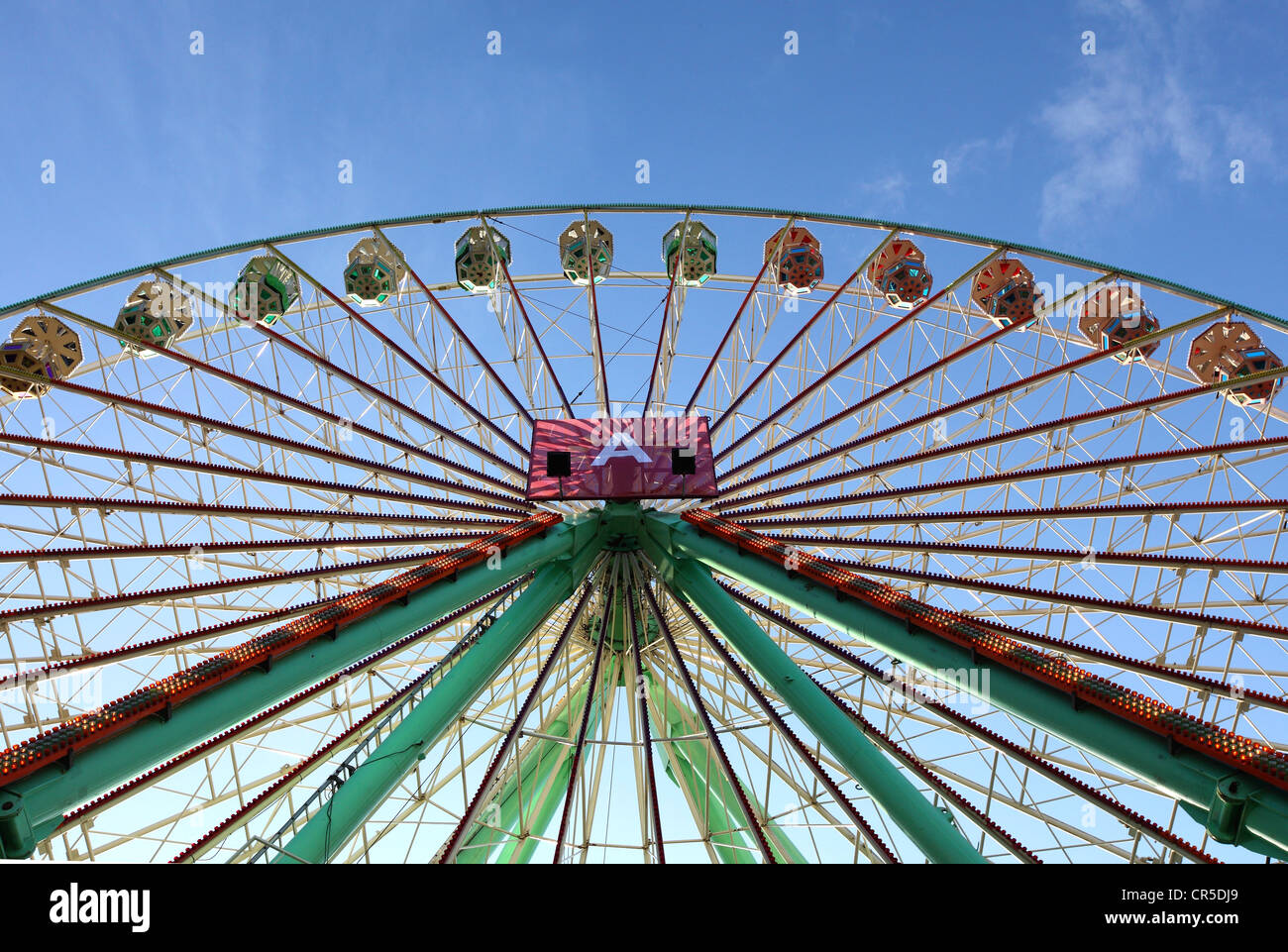 Big Ferris Wheel with gondolas Stock Photo - Alamy