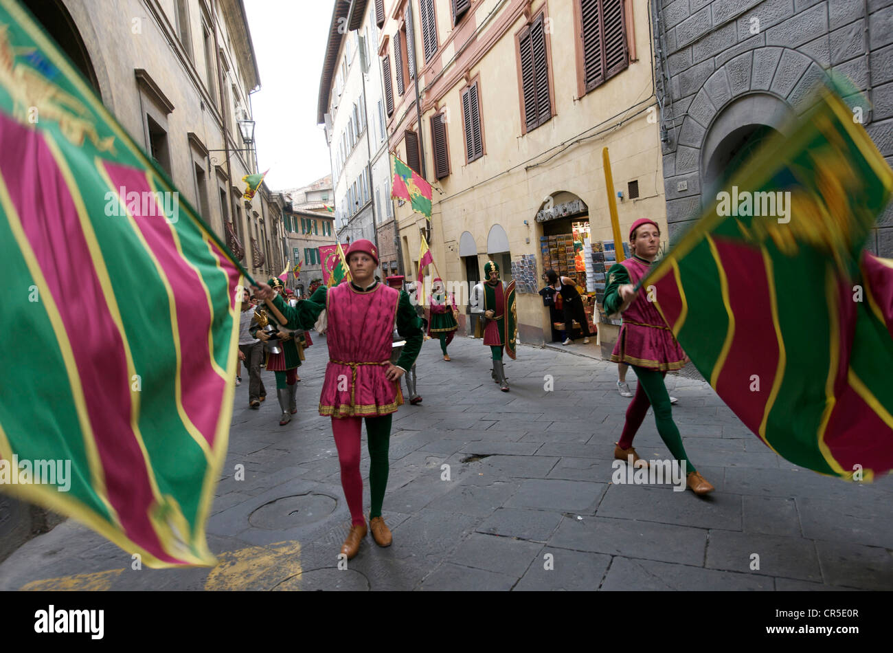 Italy, Tuscany, Sienna, the Palio, Corteo Storico (historical ...