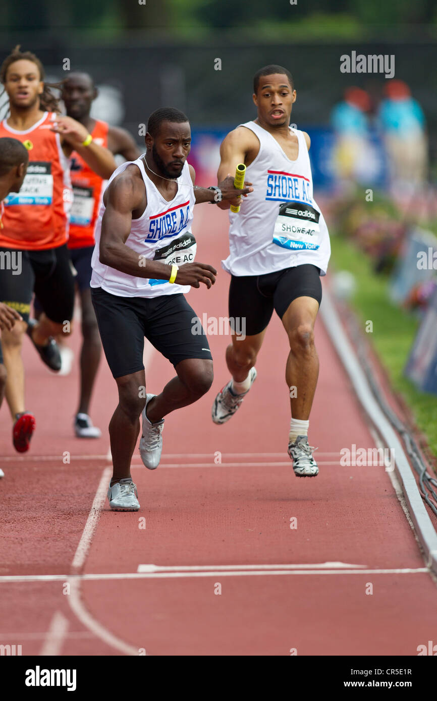 Shore AC competing in the Metro Men's' 4x400m Relay at the 2012 NYC ...