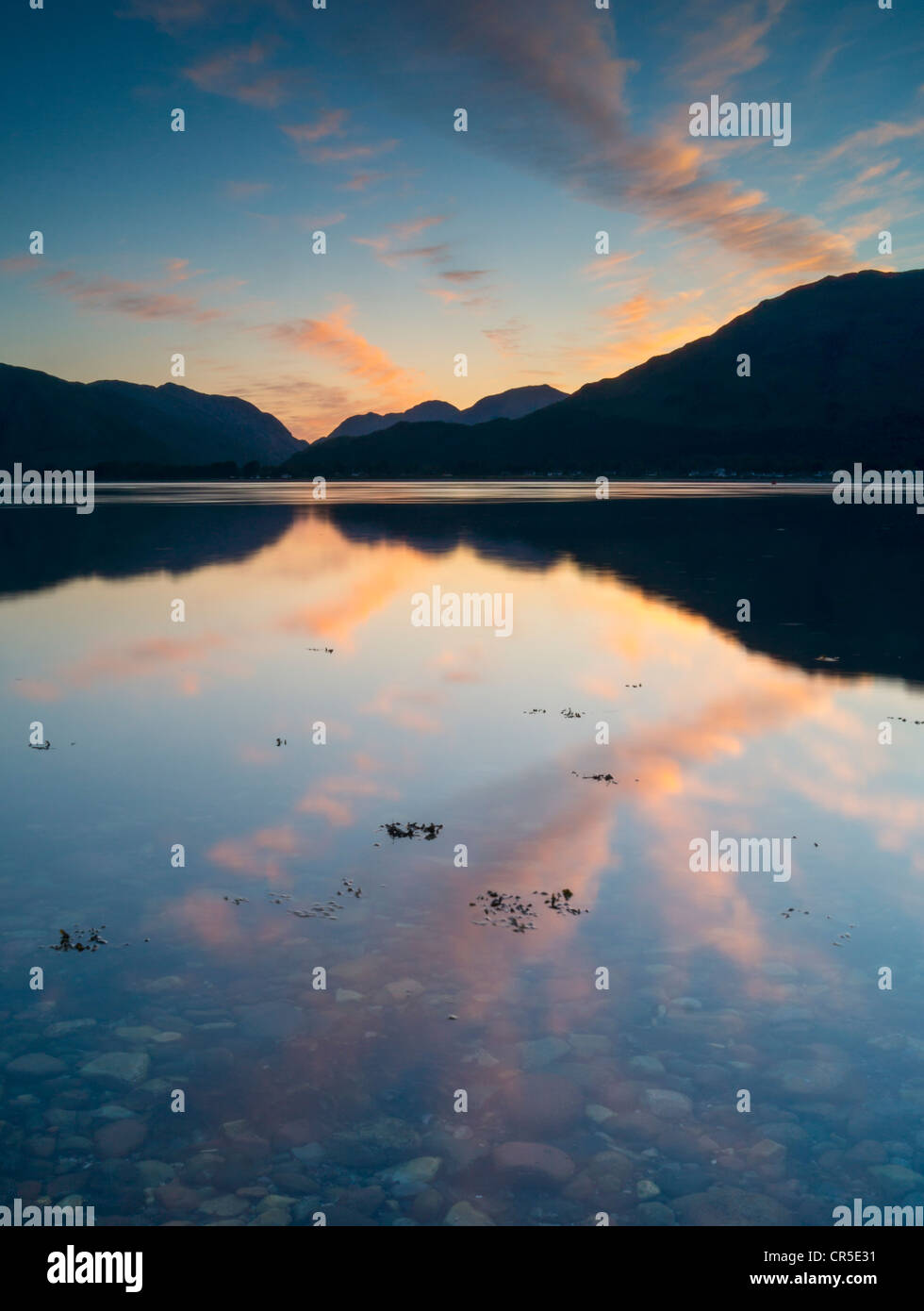 Sunset over Loch Linnhe,Scotland Stock Photo - Alamy