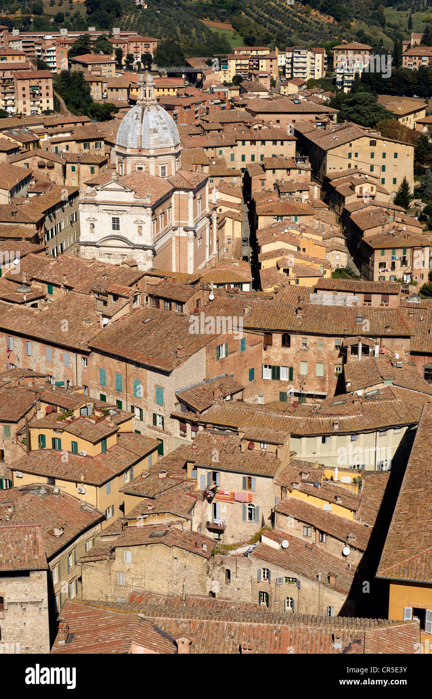 Italy, Tuscany, Sienna, historical centre UNESCO World Heritage Stock ...
