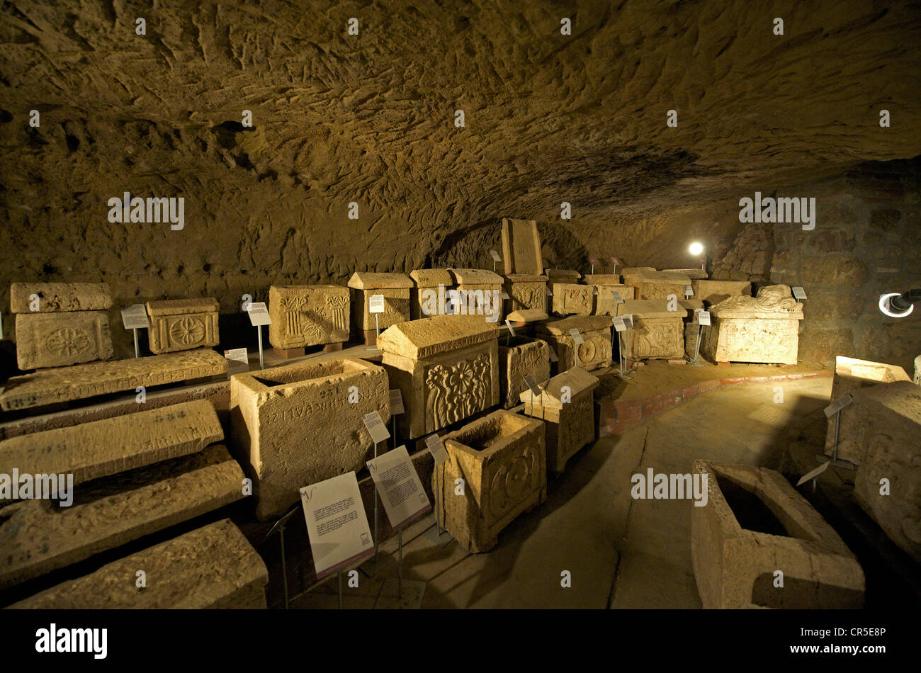 Italy, Tuscany, Chiusi, Museo Civico or Museo della citta sotteronea ...