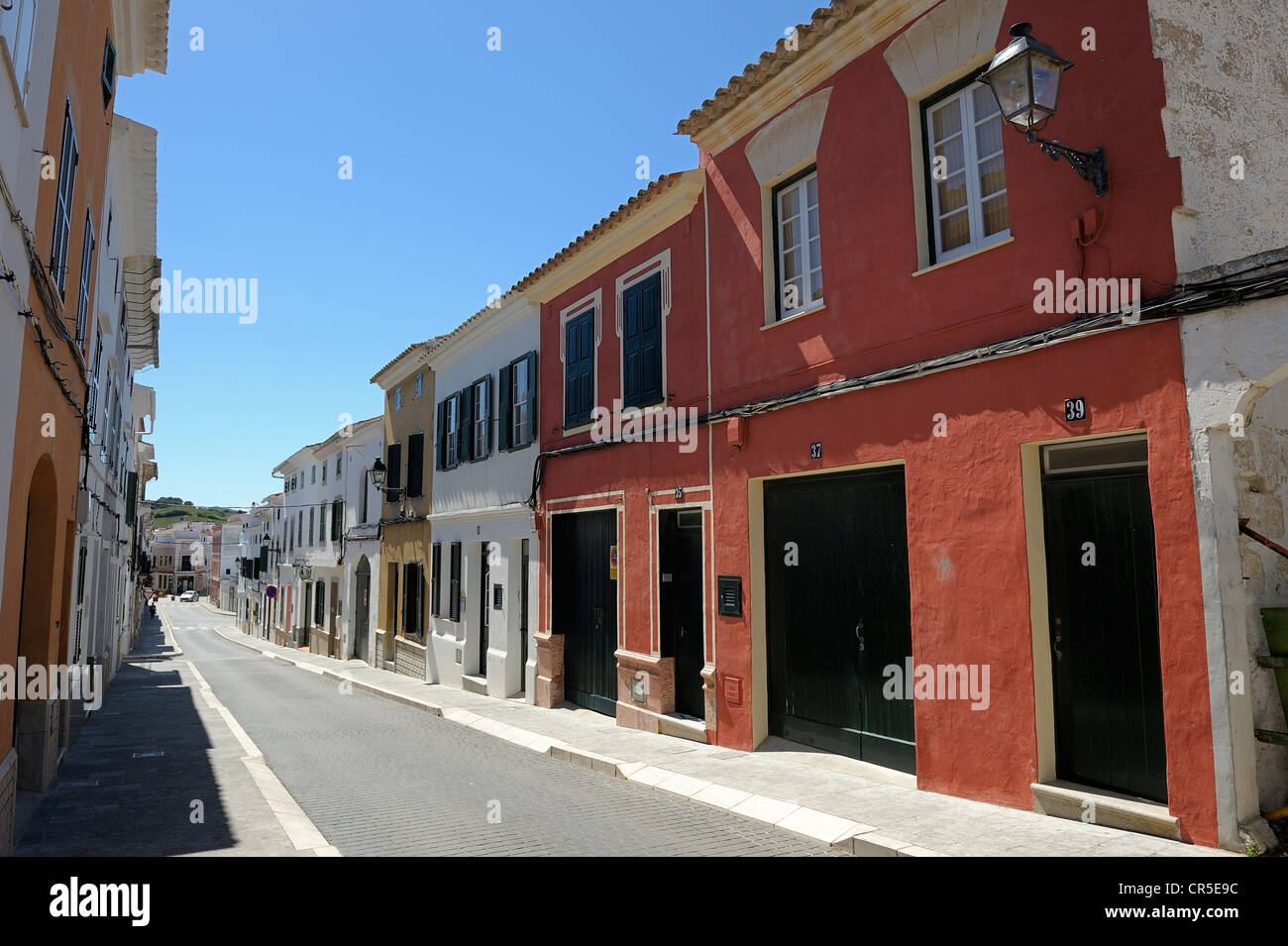 houses in the menorcan town of es mercadel menorca spain Stock Photo ...