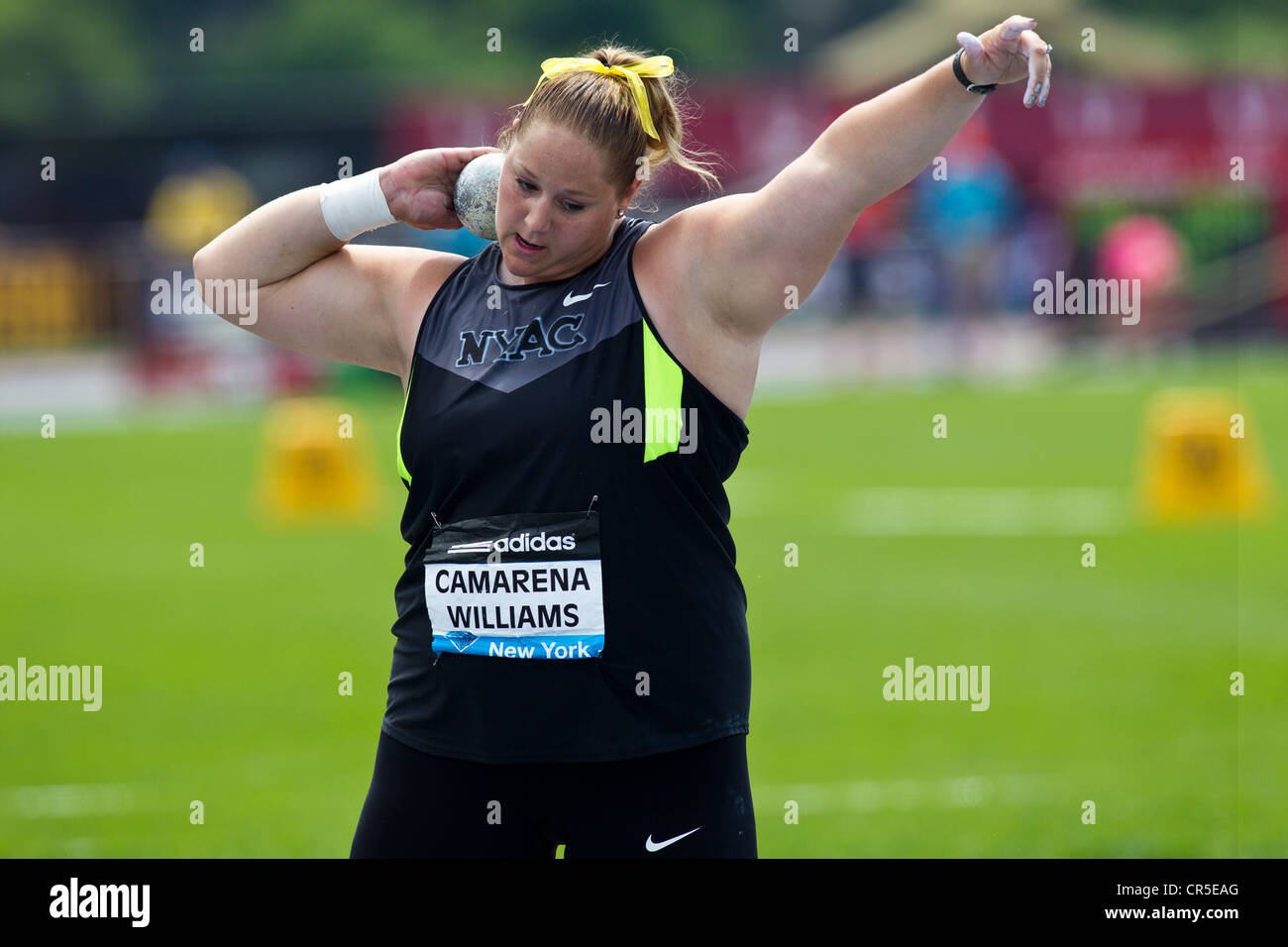 Jillian Camarena-Williams (USA) competing in the Women's Shot Put at ...