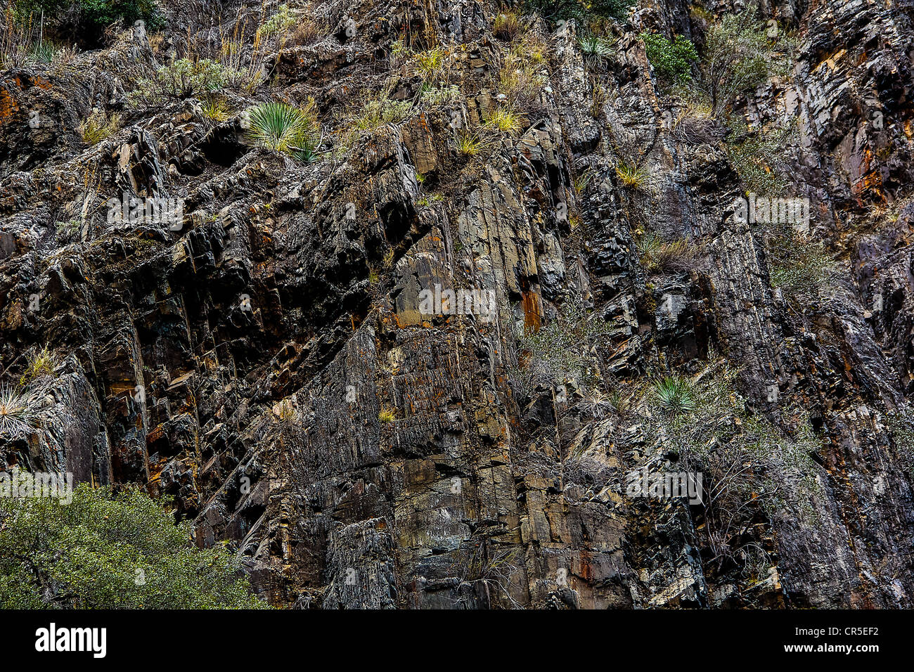 Uplifted rock near Ojai California Stock Photo - Alamy