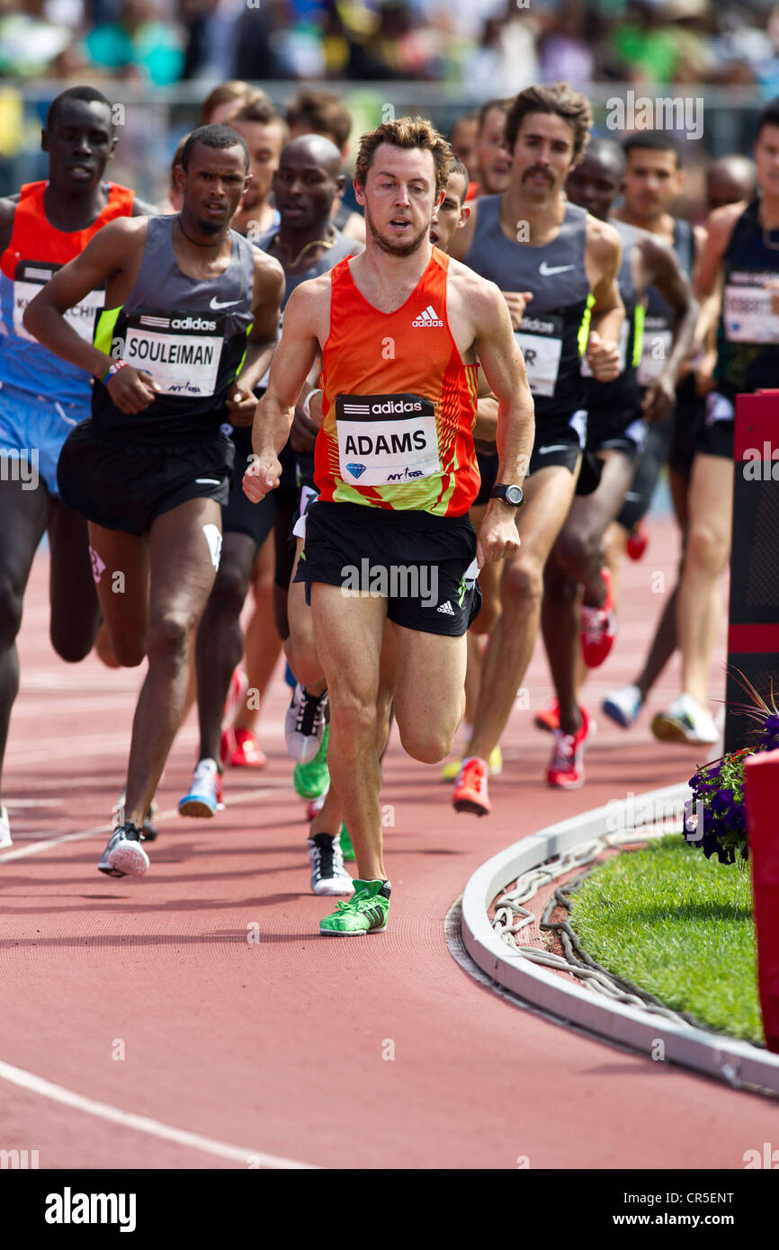 Competitors in the Men's 1500m race at the 2012 NYC Grand Prix, Icahn ...