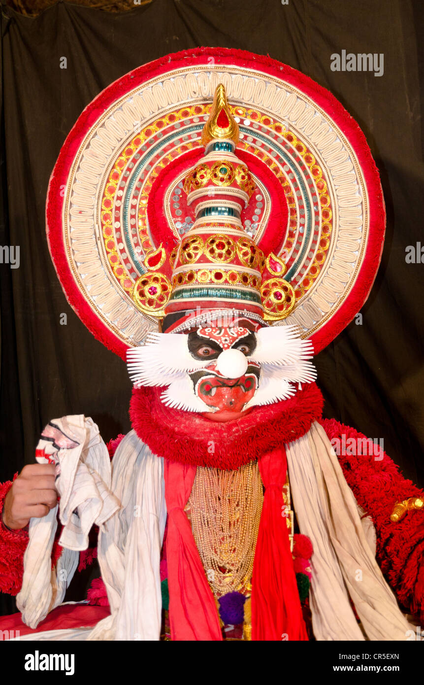 The Kathakali character Bali, Perattil, Kerala, India, Asia Stock Photo ...