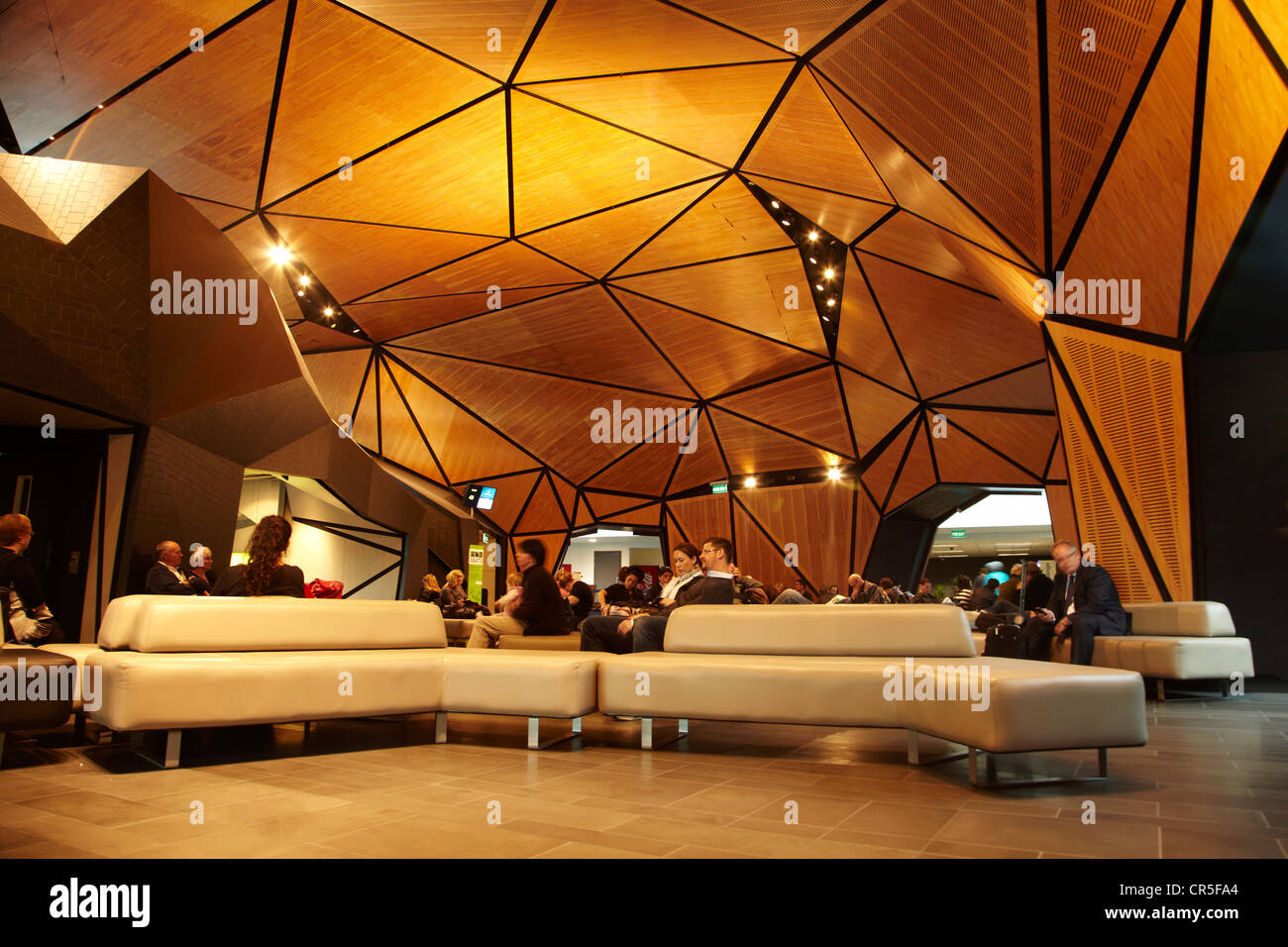 Inside "The Rock", Wellington Airport, North Island, New Zealand Stock ...