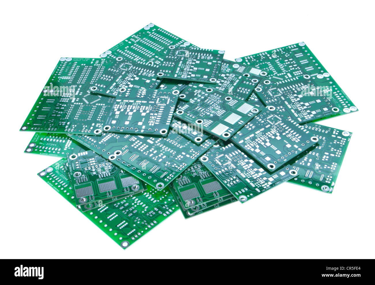 PCBs isolated on white background Stock Photo - Alamy