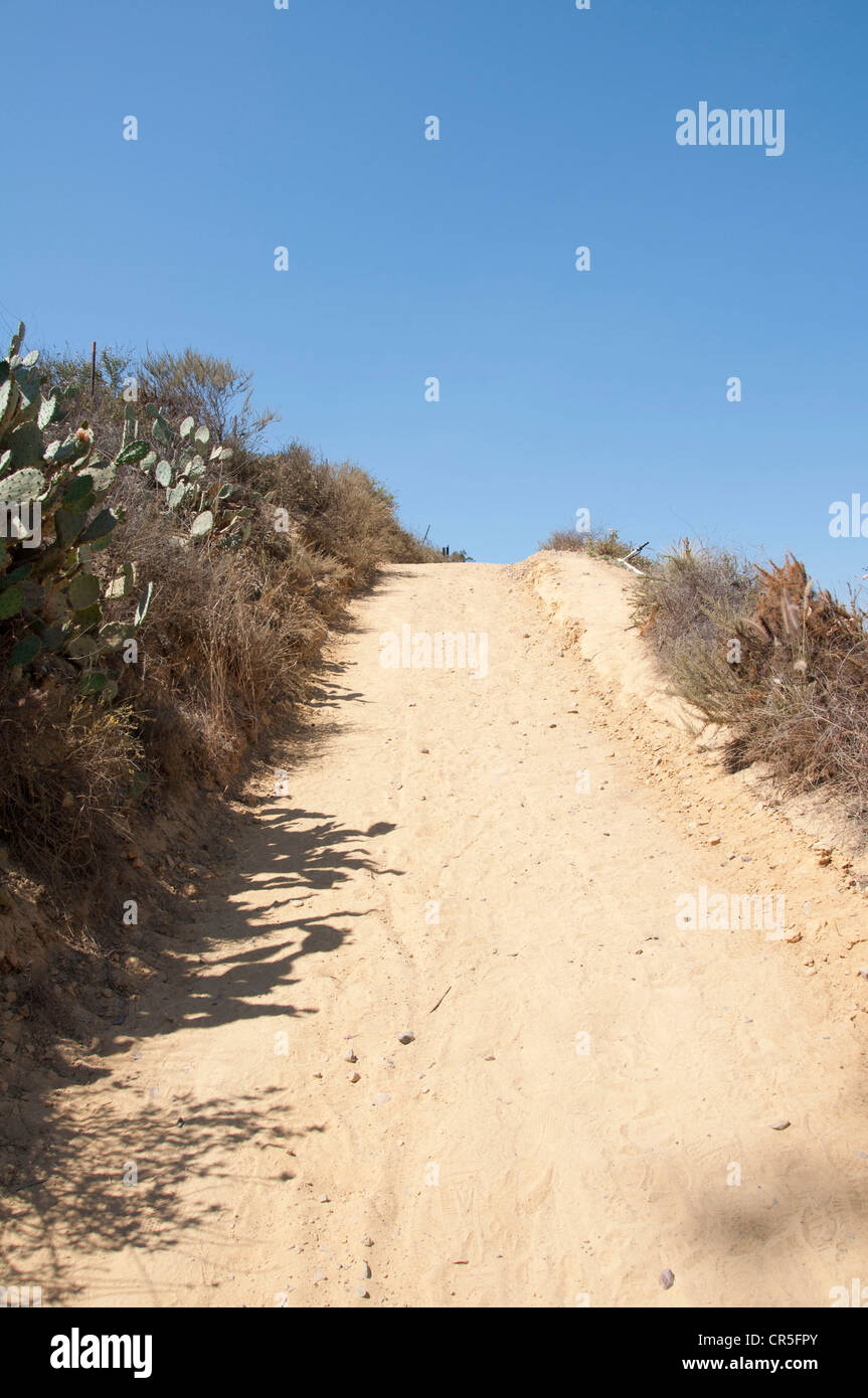 Hiking path in a desert in California,USA Stock Photo - Alamy