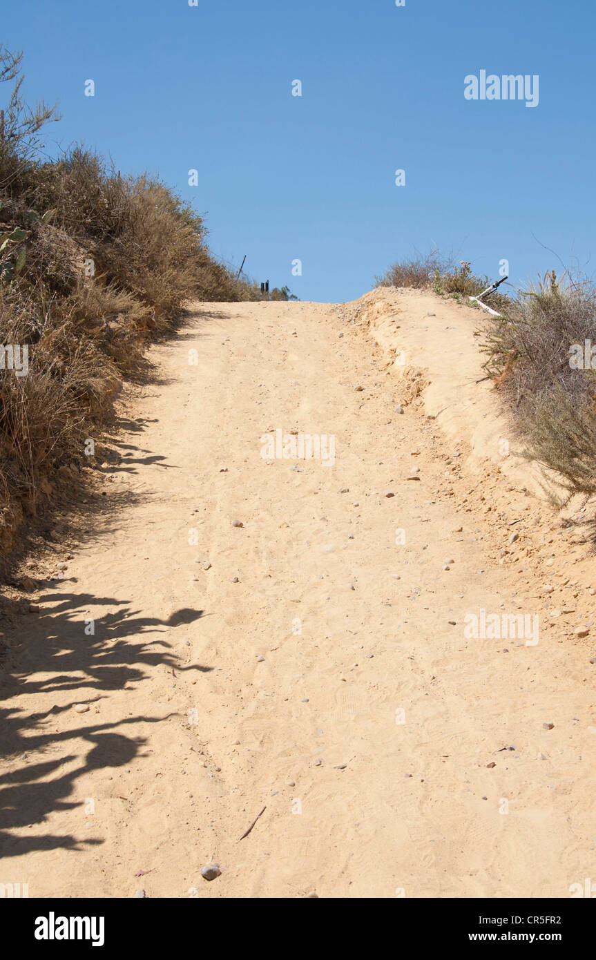 Hiking path in a desert in California,USA Stock Photo - Alamy
