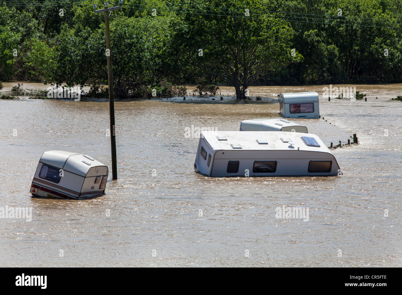 Caravan site flooding hi-res stock photography and images - Alamy