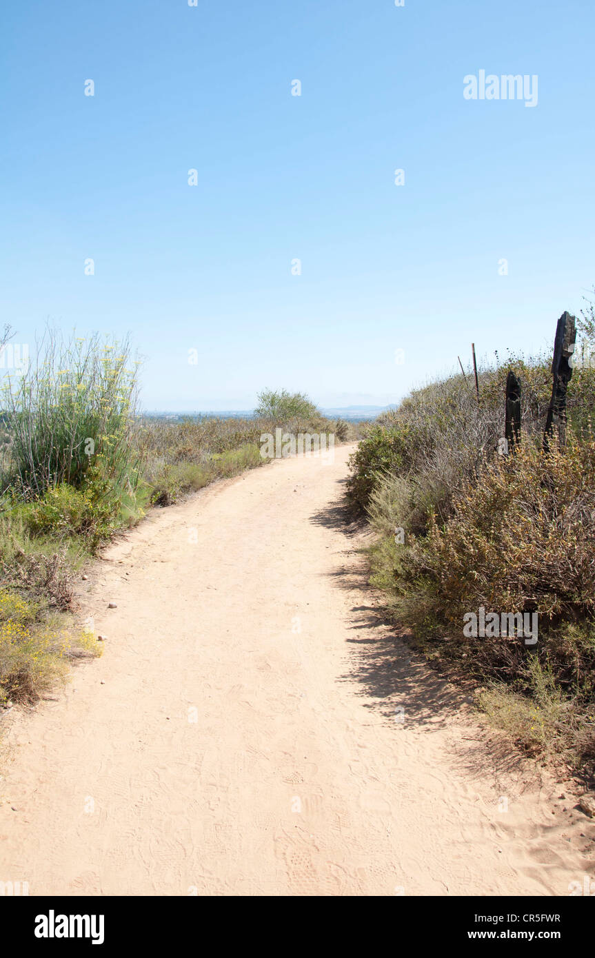 Hiking path in a desert in California,USA Stock Photo - Alamy