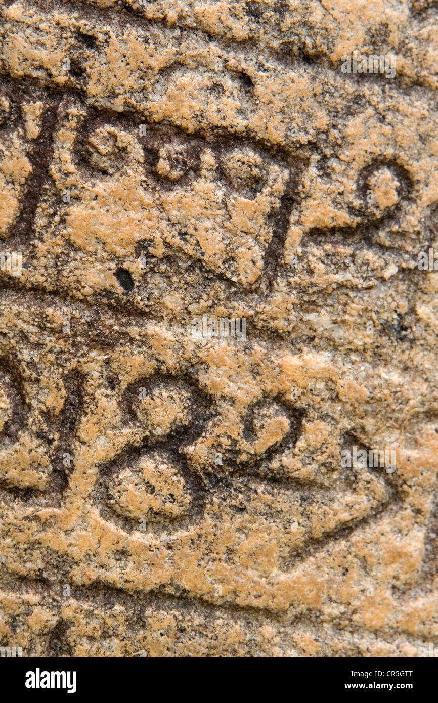 Valaikkara inscriptions, Polonnaruwa, North Central, Sri Lanka Stock ...