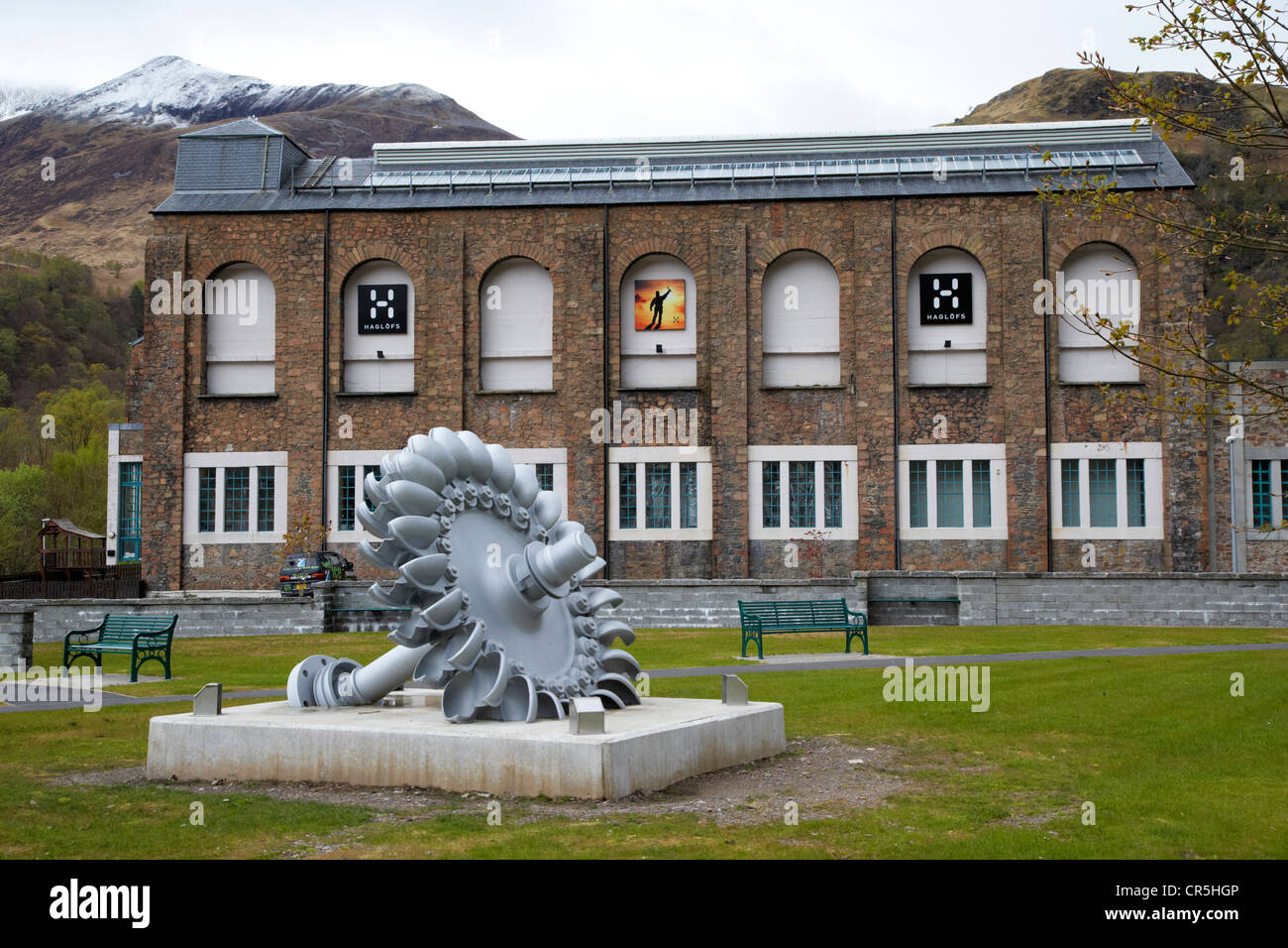 The ice factor indoor ice climbing wall in the disused aluminium works ...