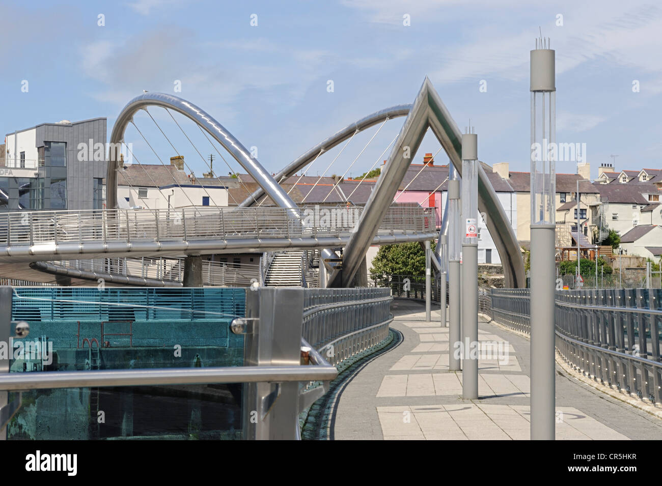 Celtic Gateway Bridge, Holyhead, Isle of Anglesey, Wales, UK Stock ...